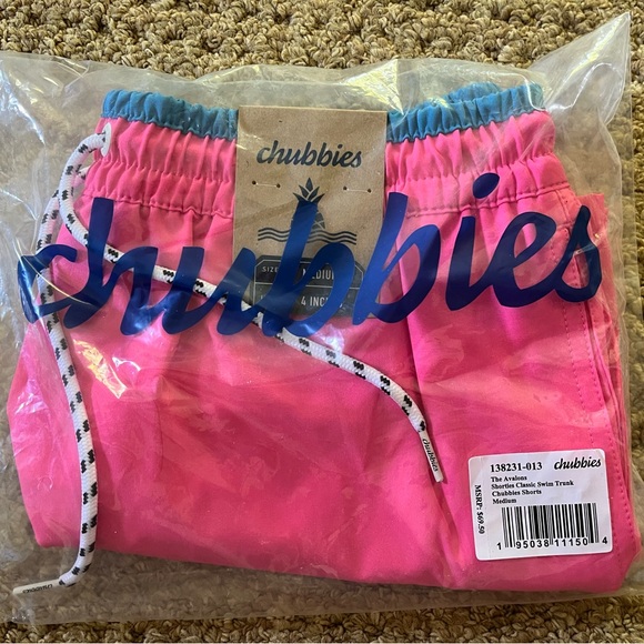 chubbies | Swim | Chubbies The Avalons Mens Pink Swimsuit Size M 4 ...